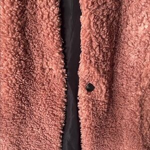 Zara | Jackets & Coats | Zara Pink Teddy Jacket With Plush Texture ...